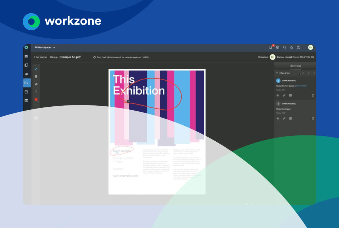 New Enterprise Feature Release Advanced Markup | Workzone