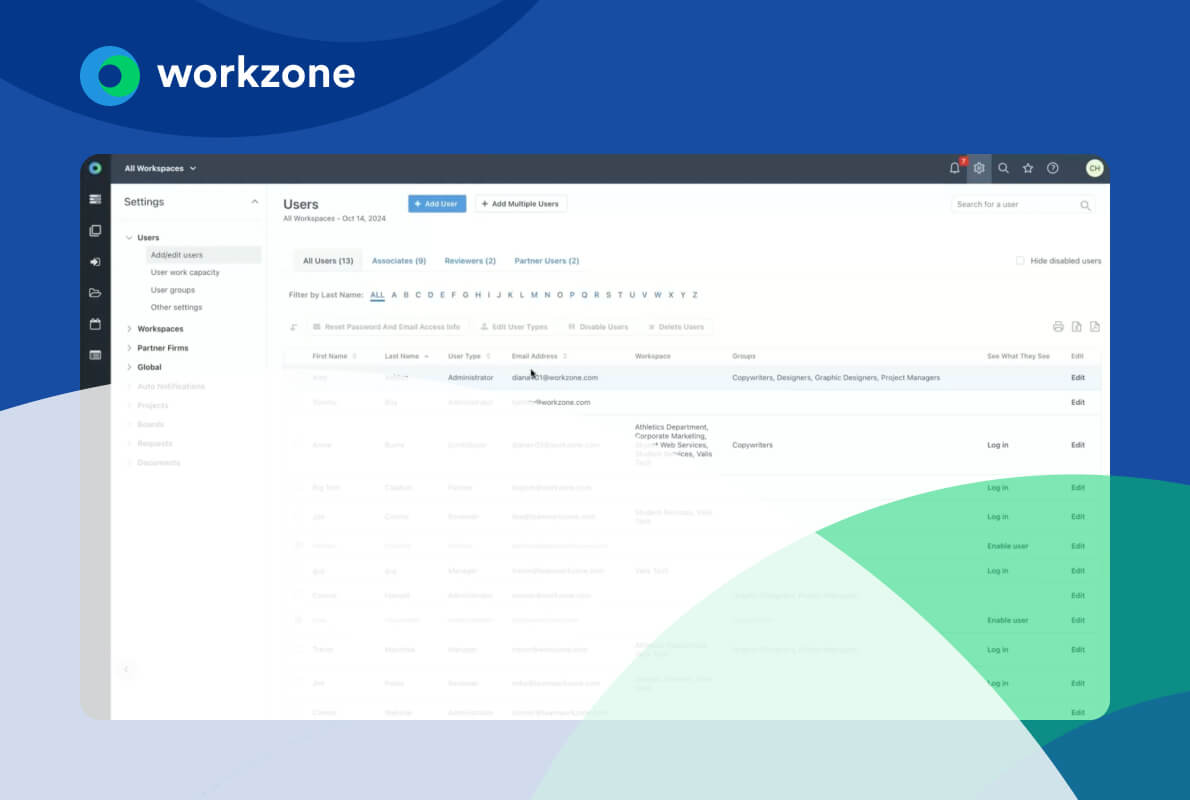 Overview for New Administrator Users | Workzone