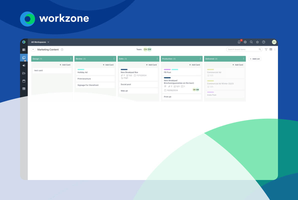 Using Boards to Plan and Manage Work | Workzone